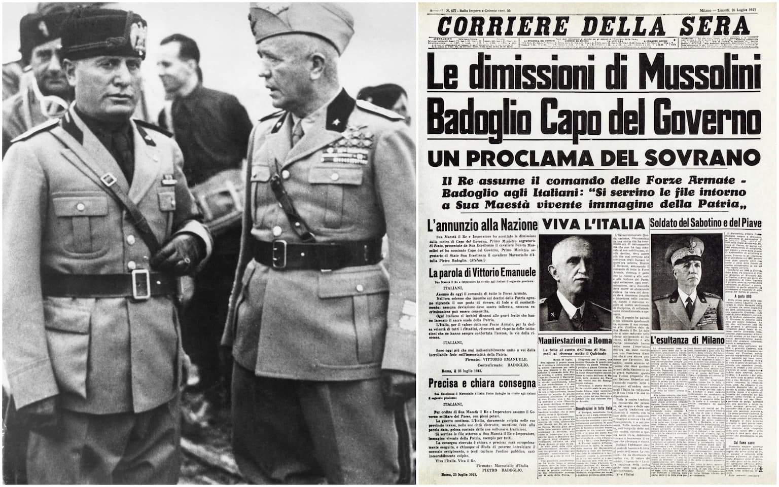 Caduta Del Fascismo 80 Anni Dal 25 Luglio 1943 Sky TG24