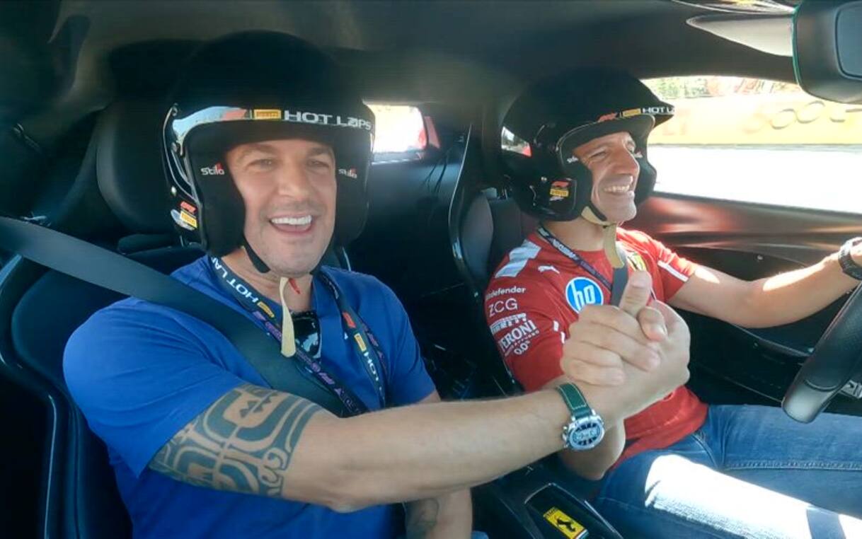 Gené-Bobbi, a caccia del 'giro perfetto' a Monza sulla Ferrari! VIDEO