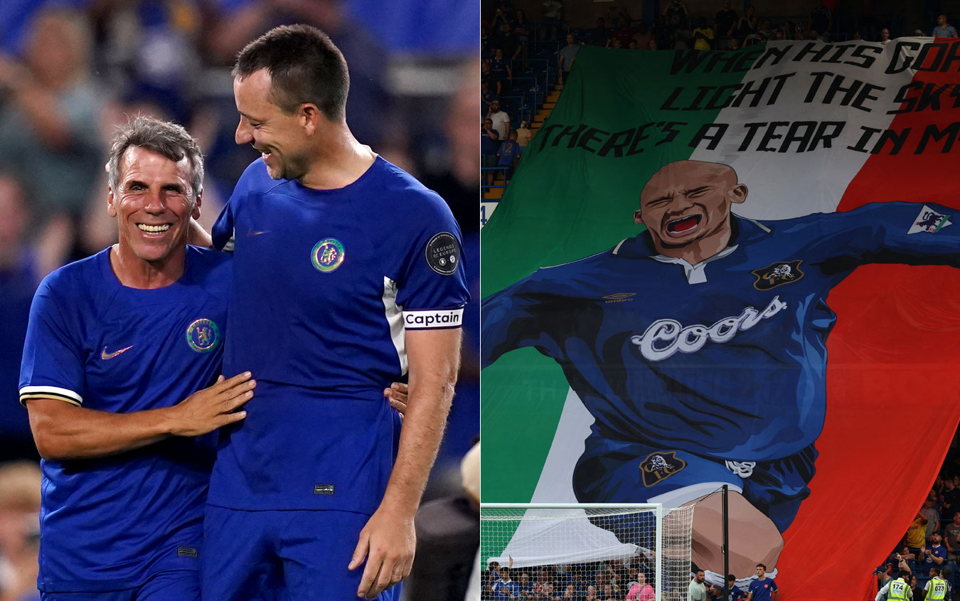 Gianluca Vialli, l'omaggio del Chelsea nell'amichevole con le 'legends ...