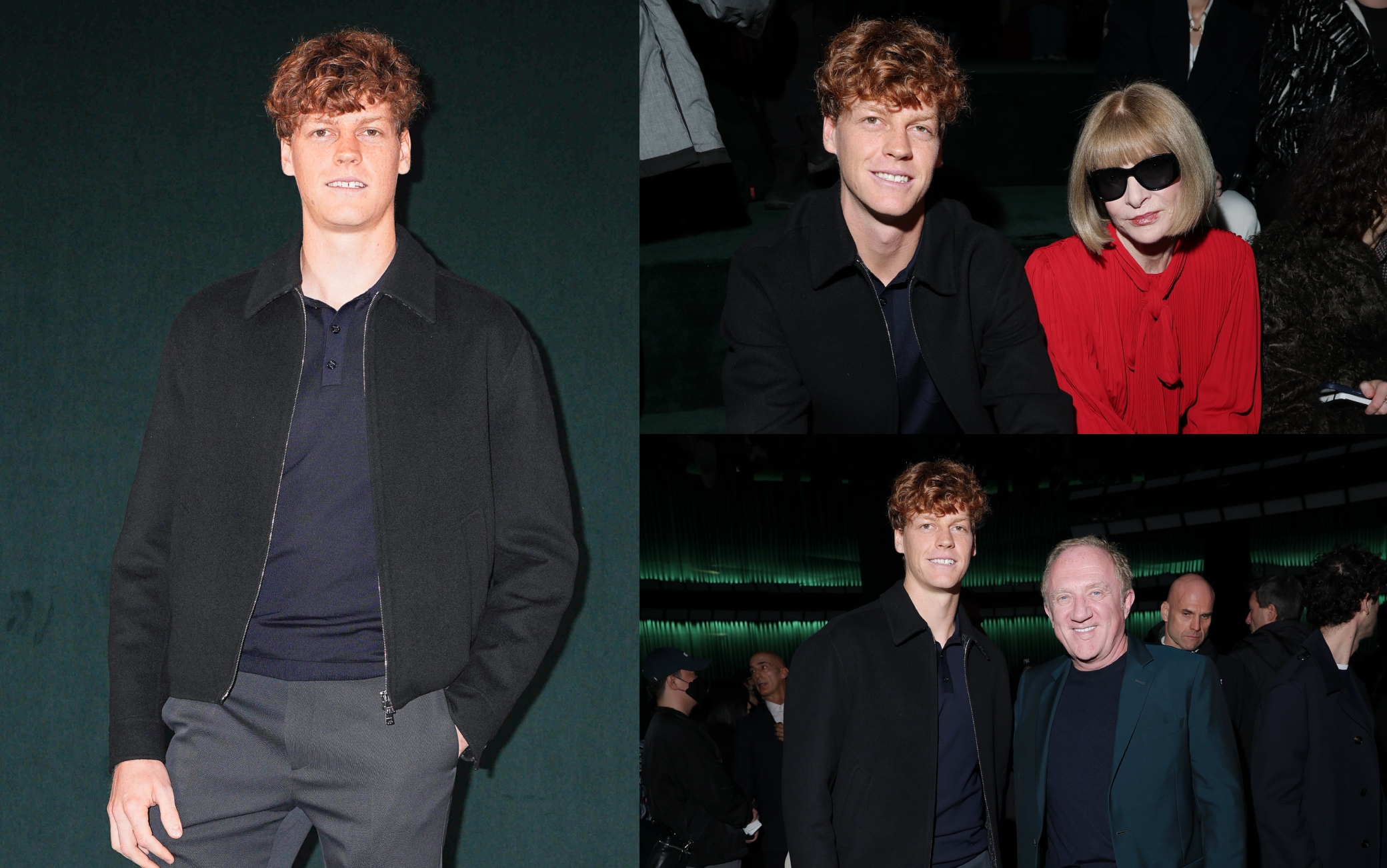 Sinner ospite di Gucci alla Milano Fashion Week: le foto durante la ...