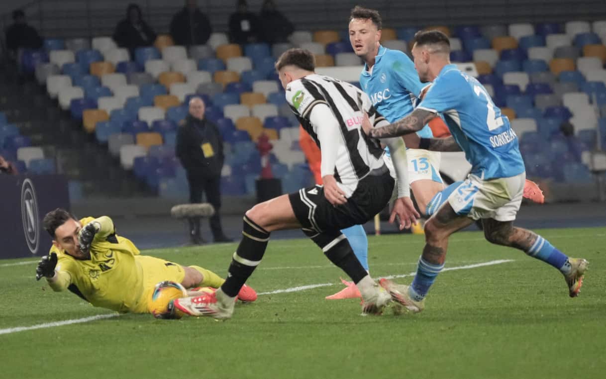 Napoli Udinese 1-1, gol e highlights: Ekkelenkamp risponde a McTominay ...