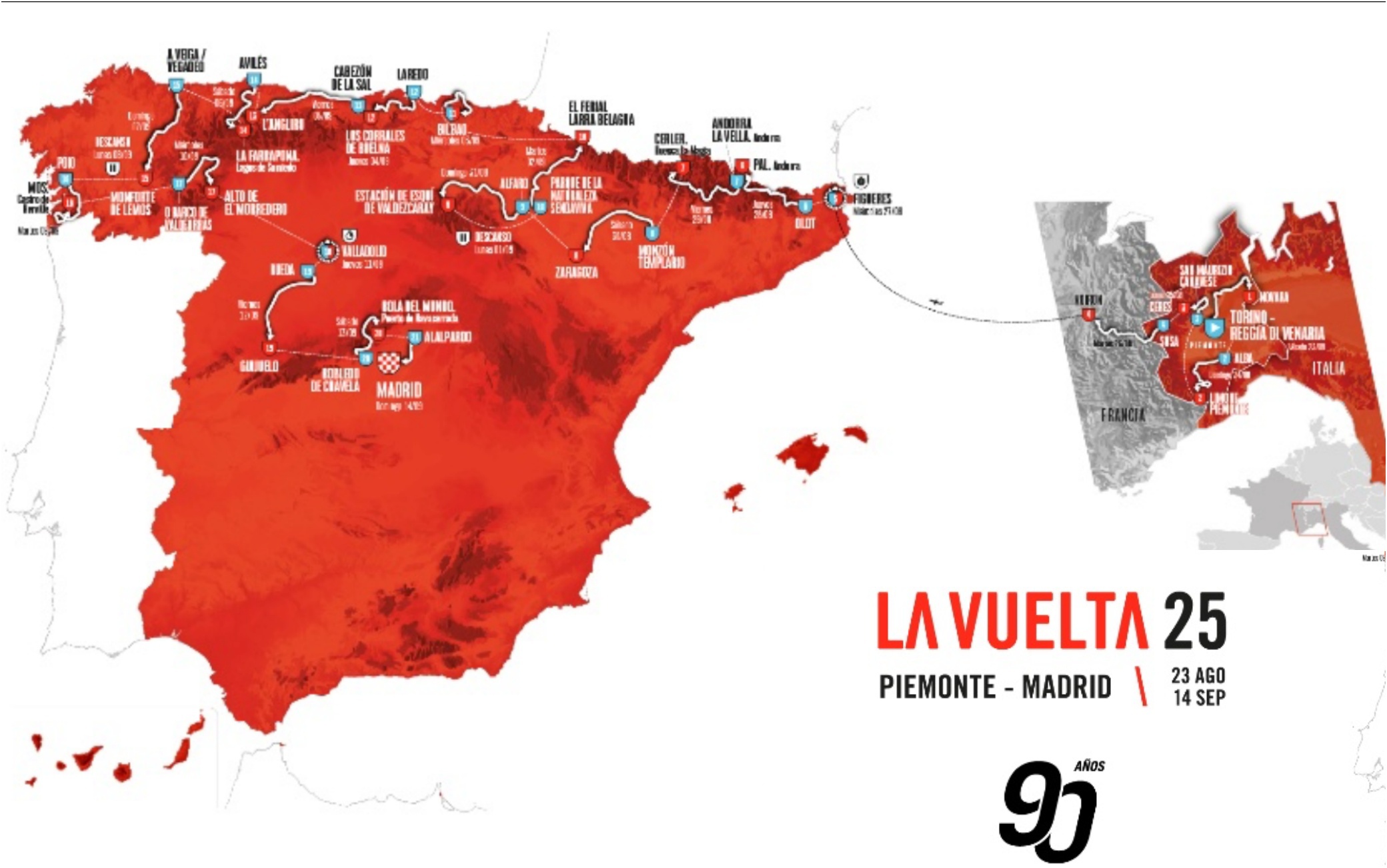 Vuelta Spagna 2025, il percorso e le tappe | Sky TG24