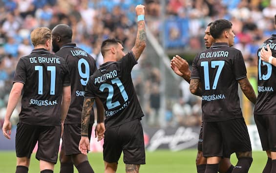 Napoli-Olympiacos 2-1: Politano e Lucca in gol. Preoccupazione per Lukaku | Sky Sport