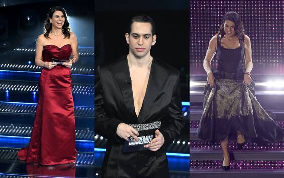 Look Sanremo, tutti i look e i vestiti indossati da Mahmooed e Geppi ...