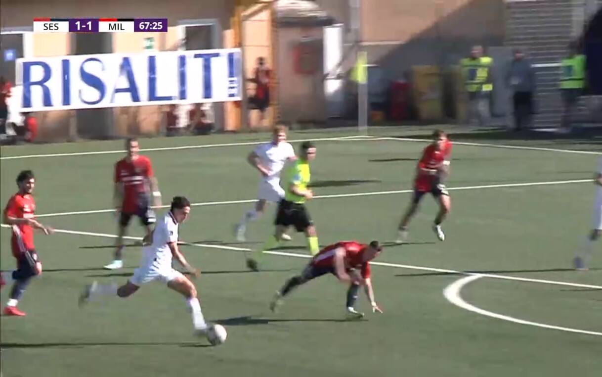 Sestri Levante Milan Futuro 1-2: il gol del pareggio di Alesi | Sky Sport
