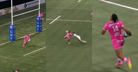 Rugby, Dakuwaqa segna meta dell'anno nel derby Stade Francais Racing 92 ...