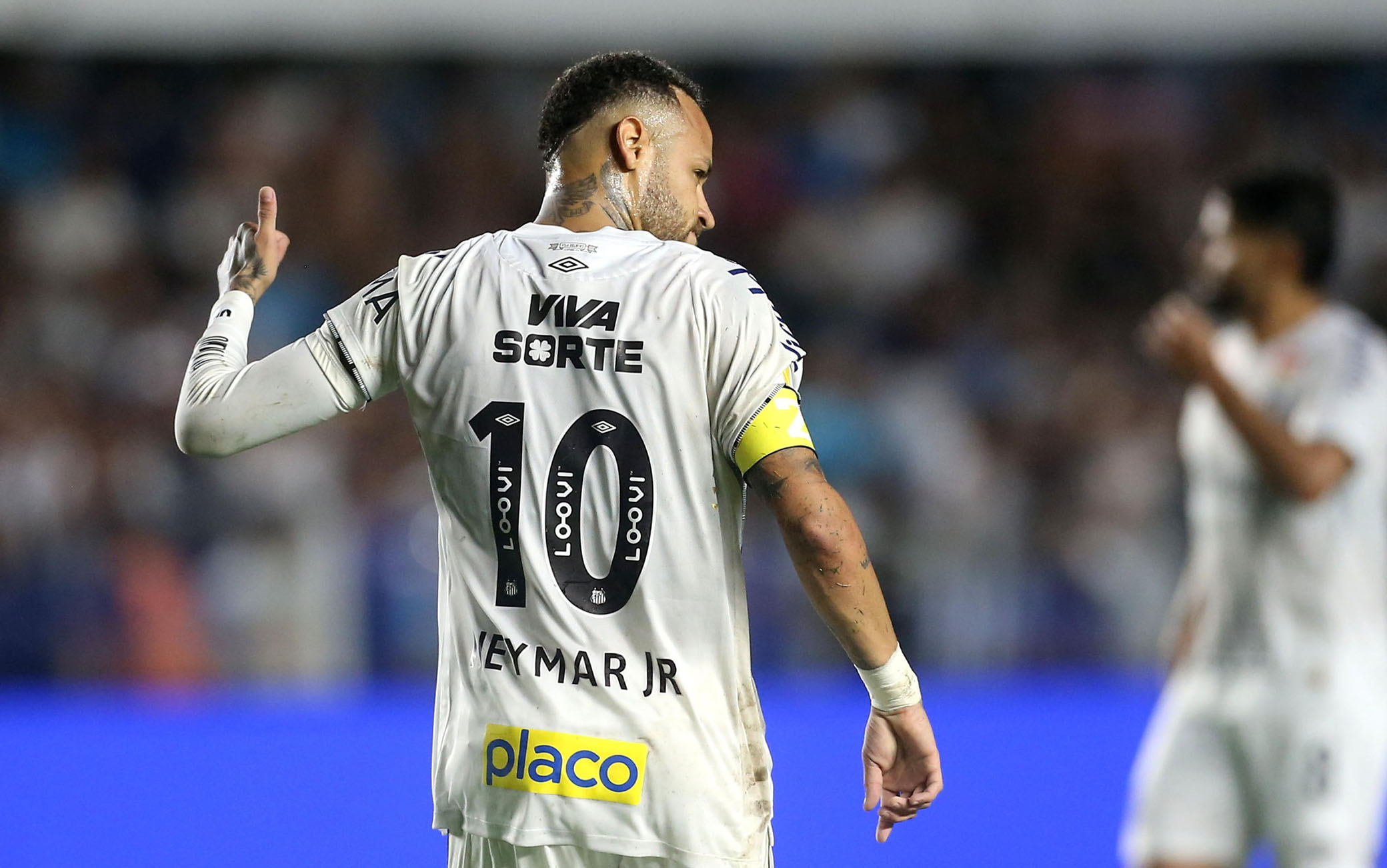 Neymar al Santos, il ritorno in campo contro il Botafogo. Foto | Sky Sport