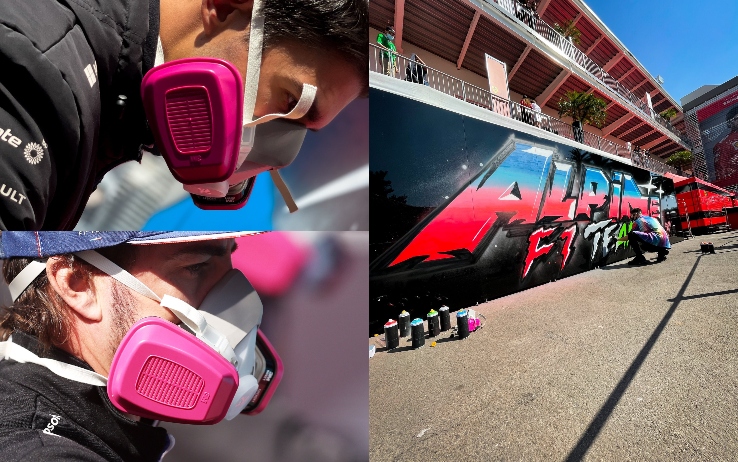 F1, GP Messico: un murale per Alpine, lo fanno Alonso e Ocon con l ...