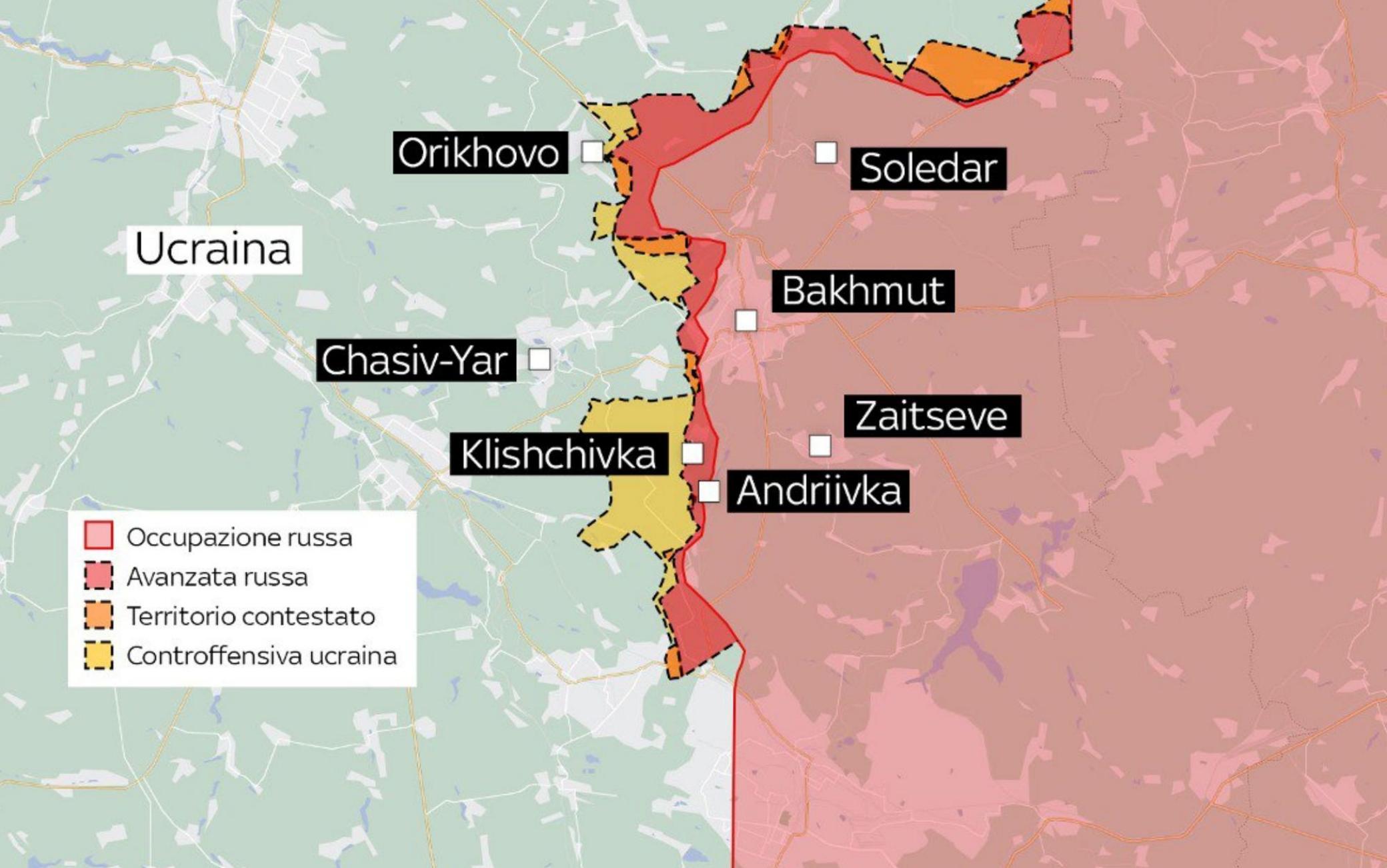 Guerra Russia-Ucraina, la controffensiva di Kiev e gli attacchi di Mosca. LE MAPPE | Sky TG24