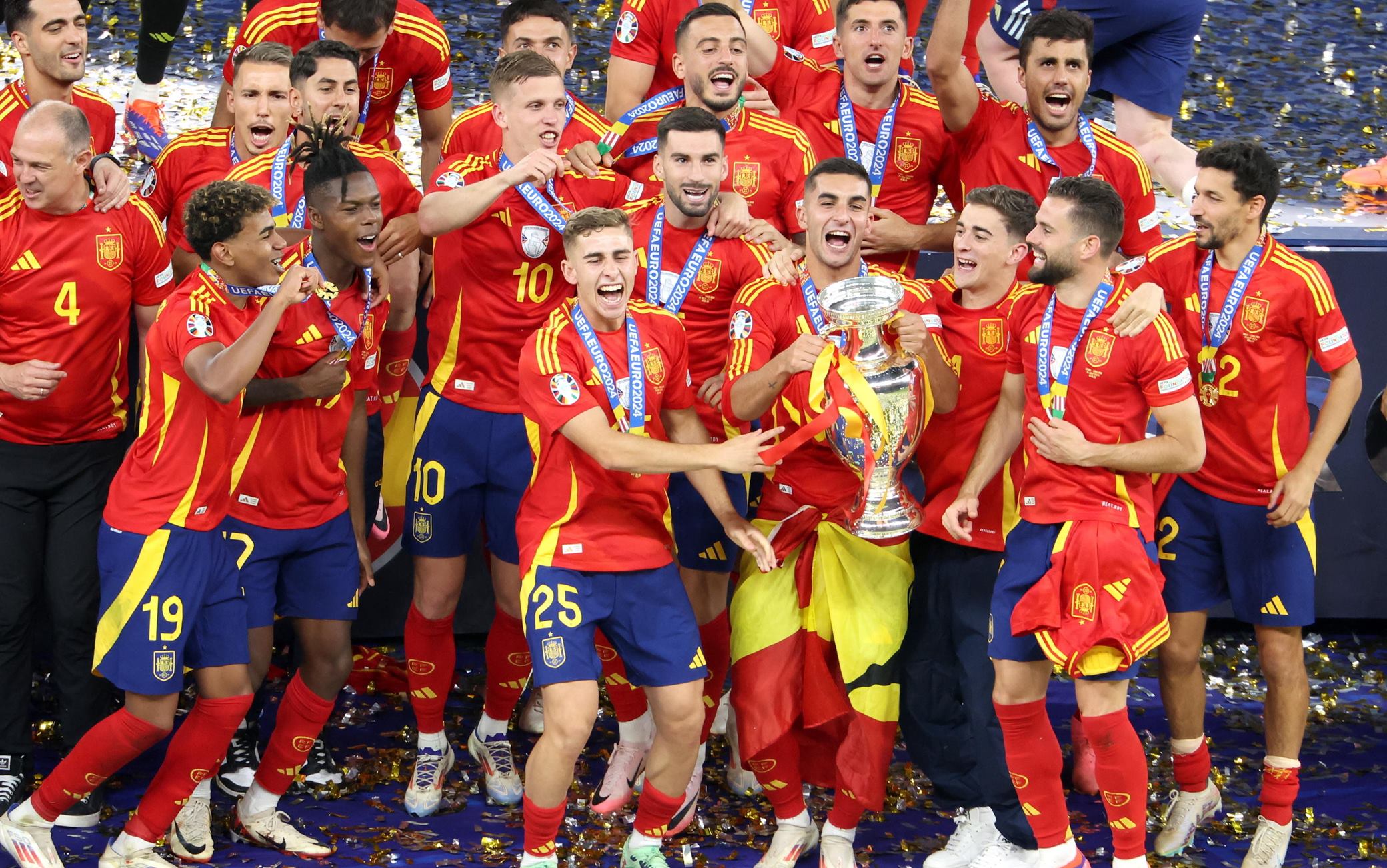 Spagna, vittoria a Euro 2024: la festa dei calciatori e dei tifosi ...