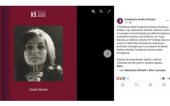 È morta Slavka Taskova, soprano bulgaro diventata grande in Italia ...
