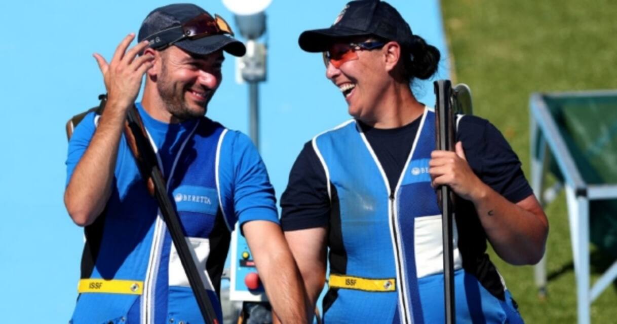 Bacosi e Rossetti oro nello skeet misto alle Olimpiadi di Parigi 2024 ...