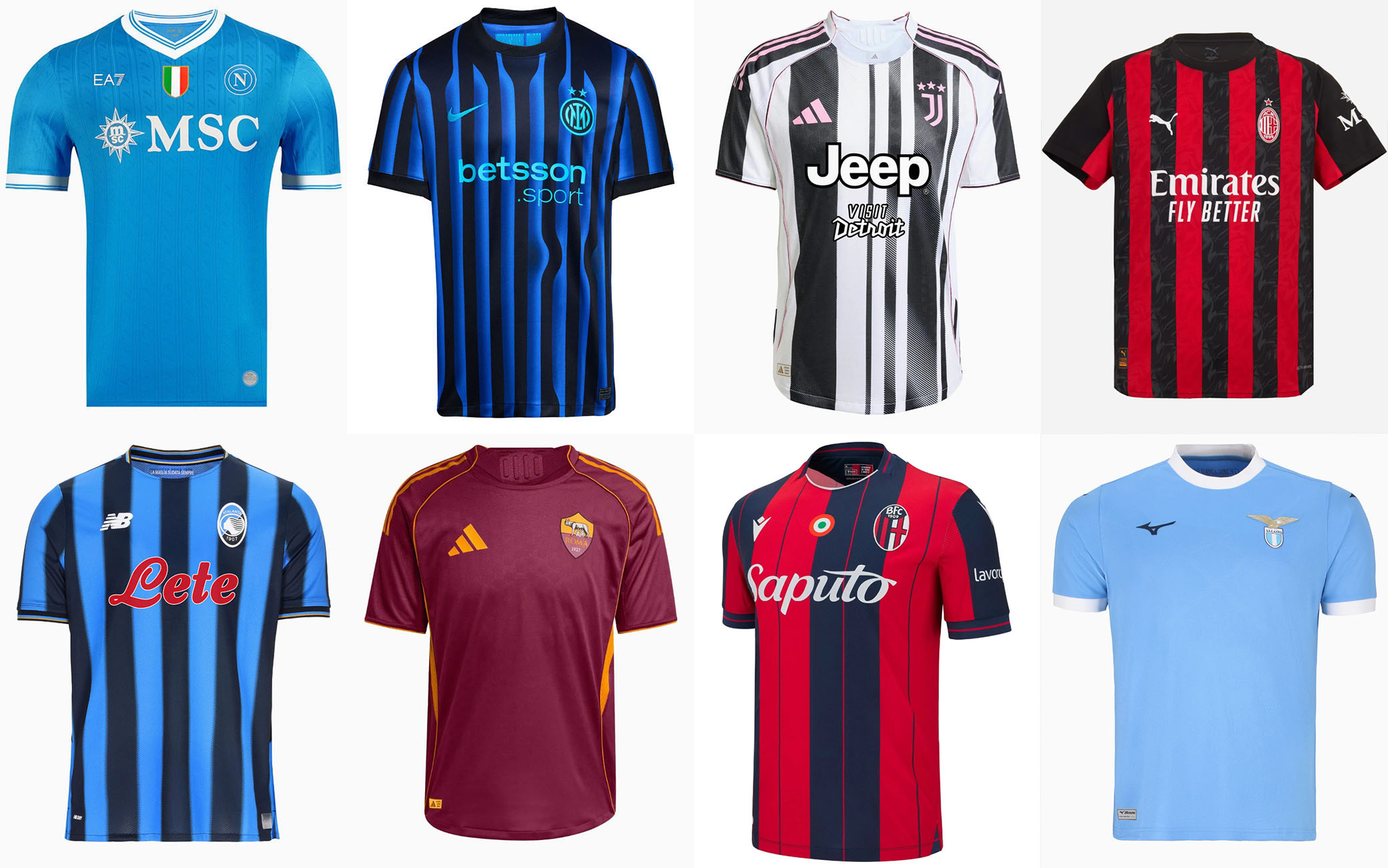 Tutte le maglie della Serie A 2025-2026 (finora) - gazzettaGranata