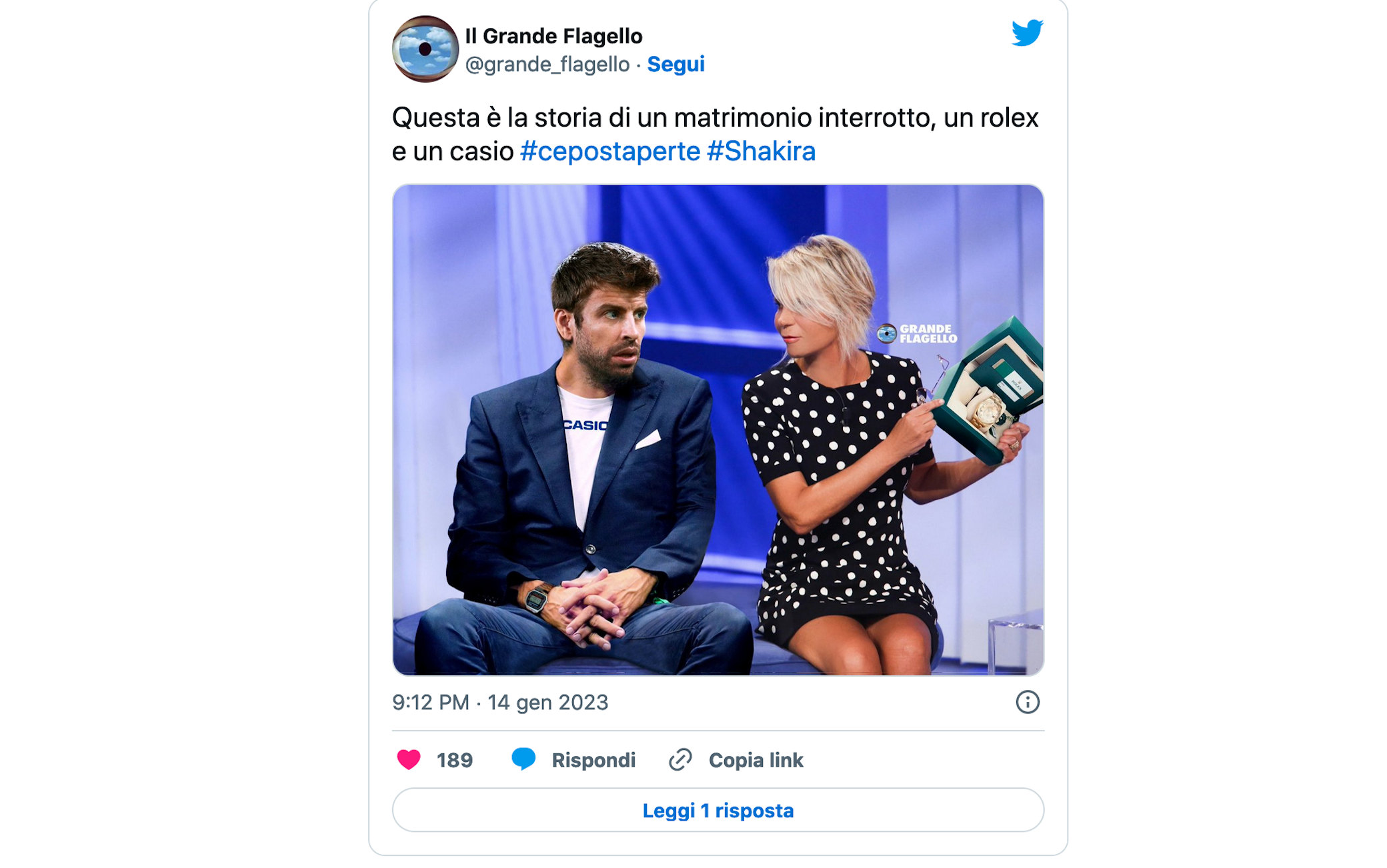 Shakira e Piqué, i meme virali, dal Casio al barattolo di marmellata. FOTO