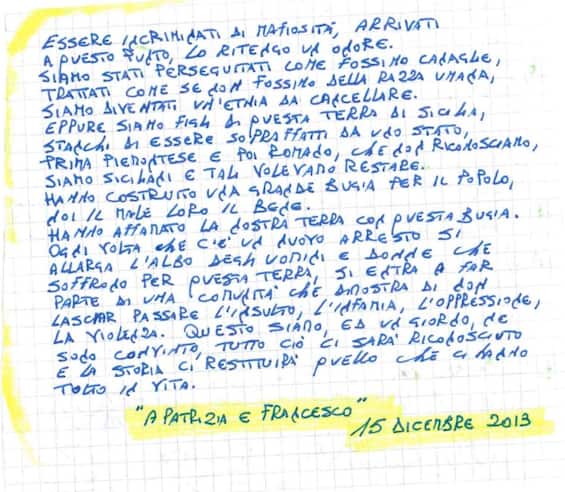 'Essere mafiosi è un onore', il pizzino di Matteo Messina Denaro | Sky TG24