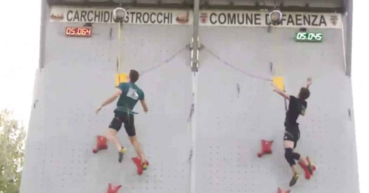 Arrampicata, l'azzurro Matteo Zurloni sfiora il record del mondo | Sky ...