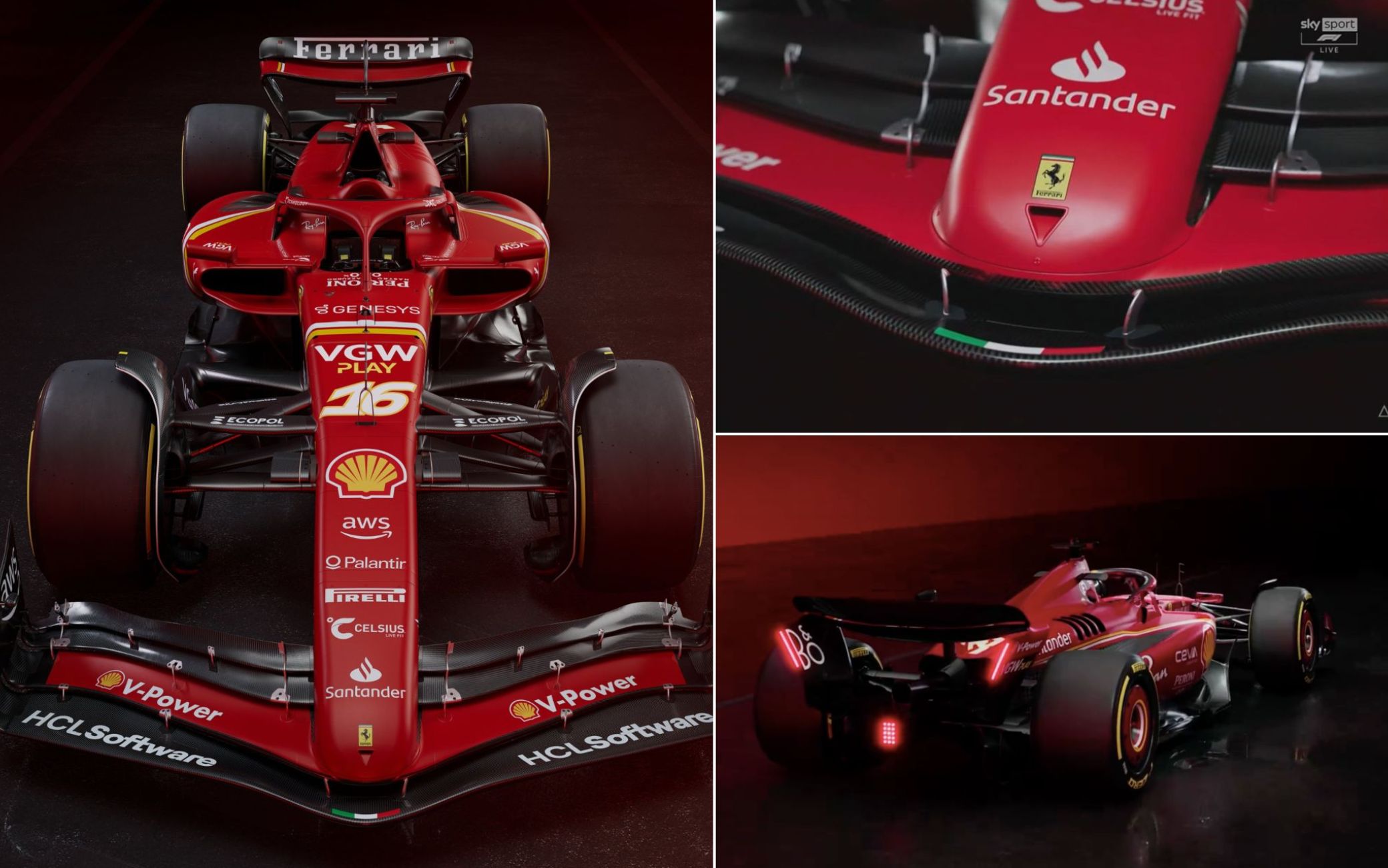 Ferrari in Formula 1, le foto della presentazione della SF-24 | Sky Sport