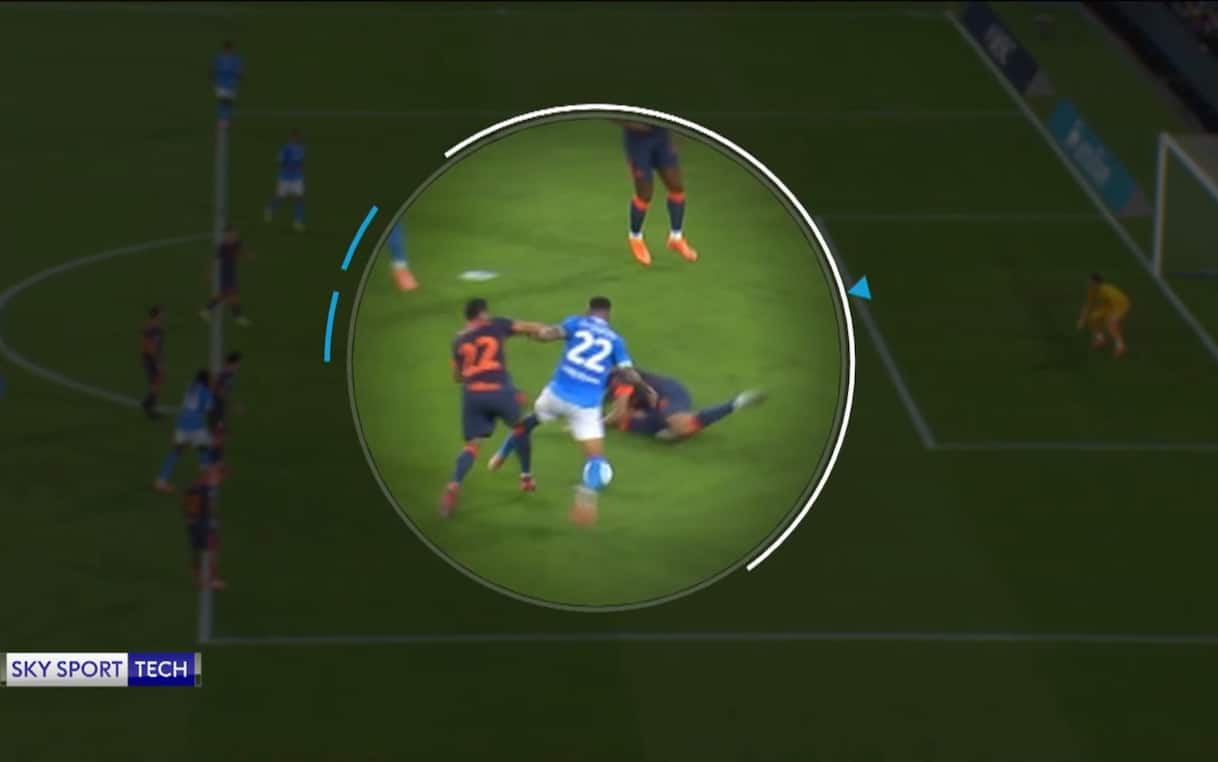 Napoli-Inter, il video del rigore su Di Lorenzo allo SkyTech e cosa ne ...