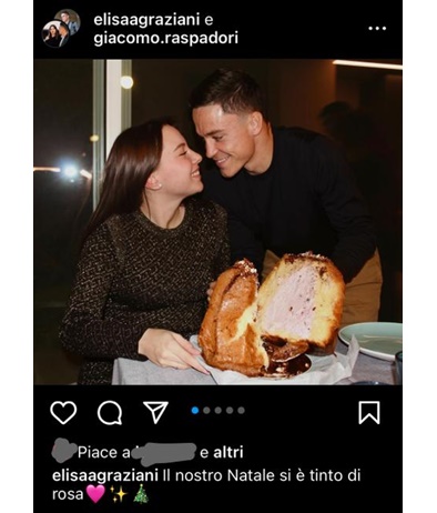 Raspadori e la fidanzata Elisa Graziani, Natale dolcissimo: avranno una ...