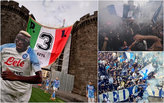 Scudetto Napoli. Cori, striscioni e fumogeni, dai festeggiamenti alla ...