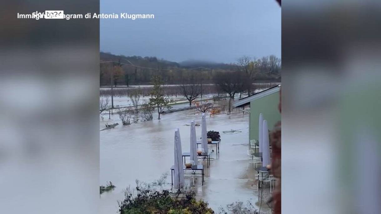 Maltempo Friuli, allagato ristorante stellato di Klugmann | Video Sky TG24