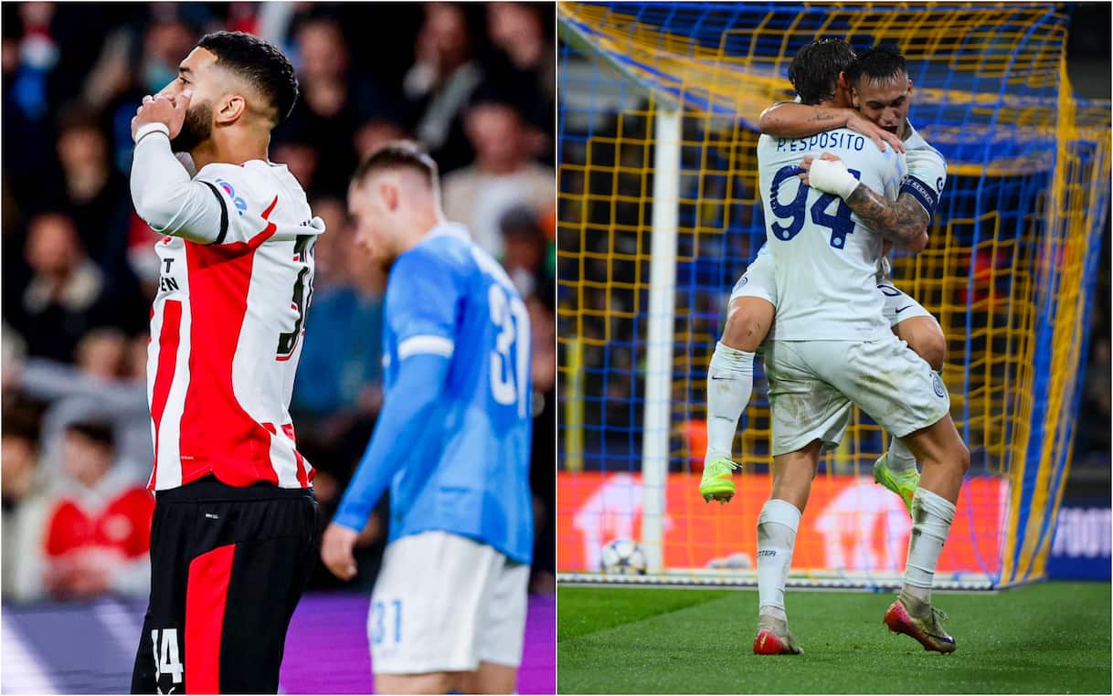 Champions League, i risultati di PSV Eindhoven-Napoli e di Union SG ...