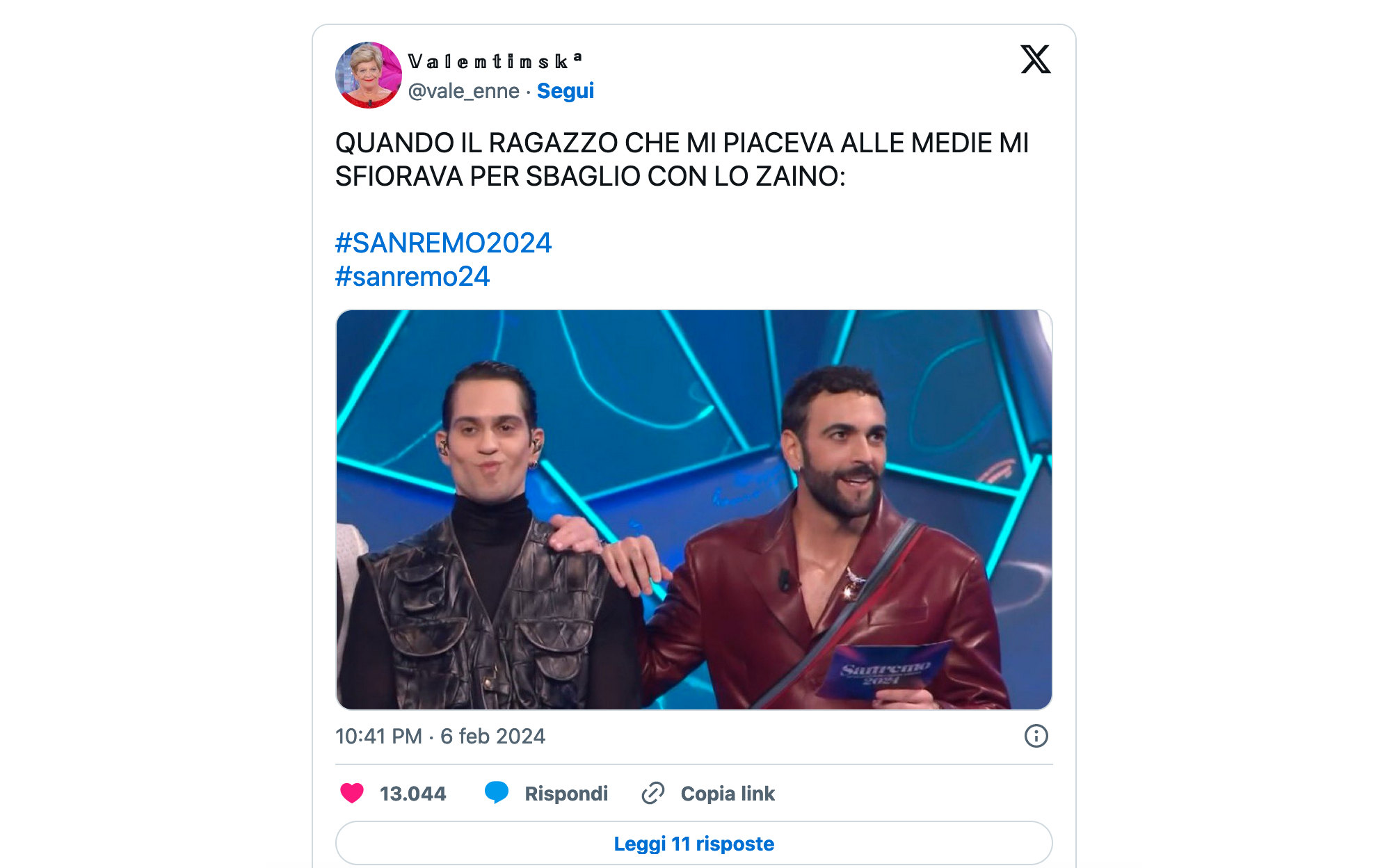 Sanremo 2024, i meme più divertenti sulla prima serata del Festival ...