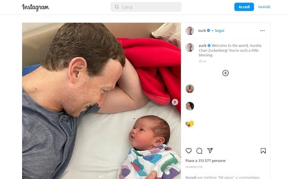 È nata la terza figlia di Mark Zuckerberg e Priscilla Chan: si chiama ...
