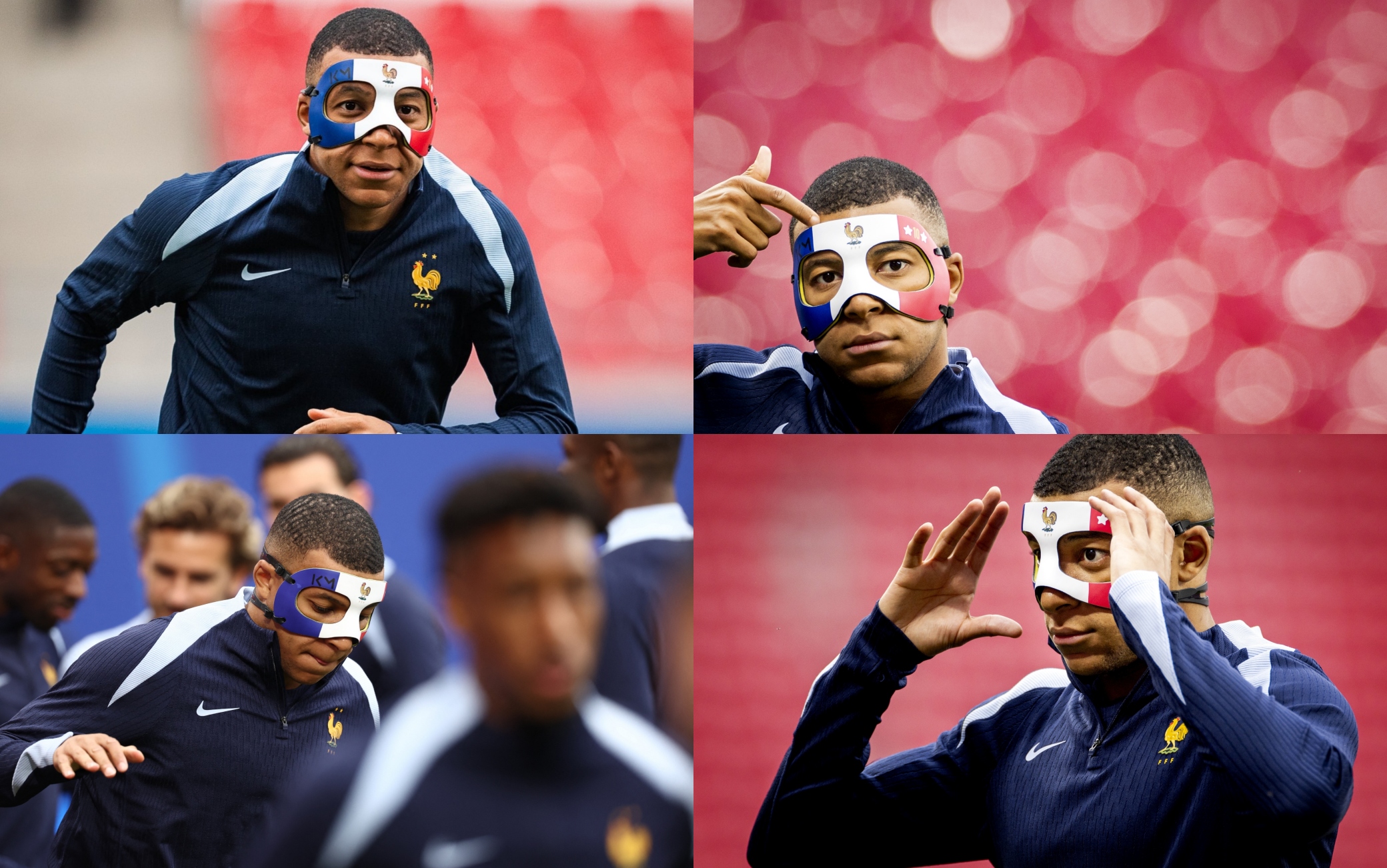 Infortunio Mbappé, oggi test della maschera per il naso: salta Francia ...