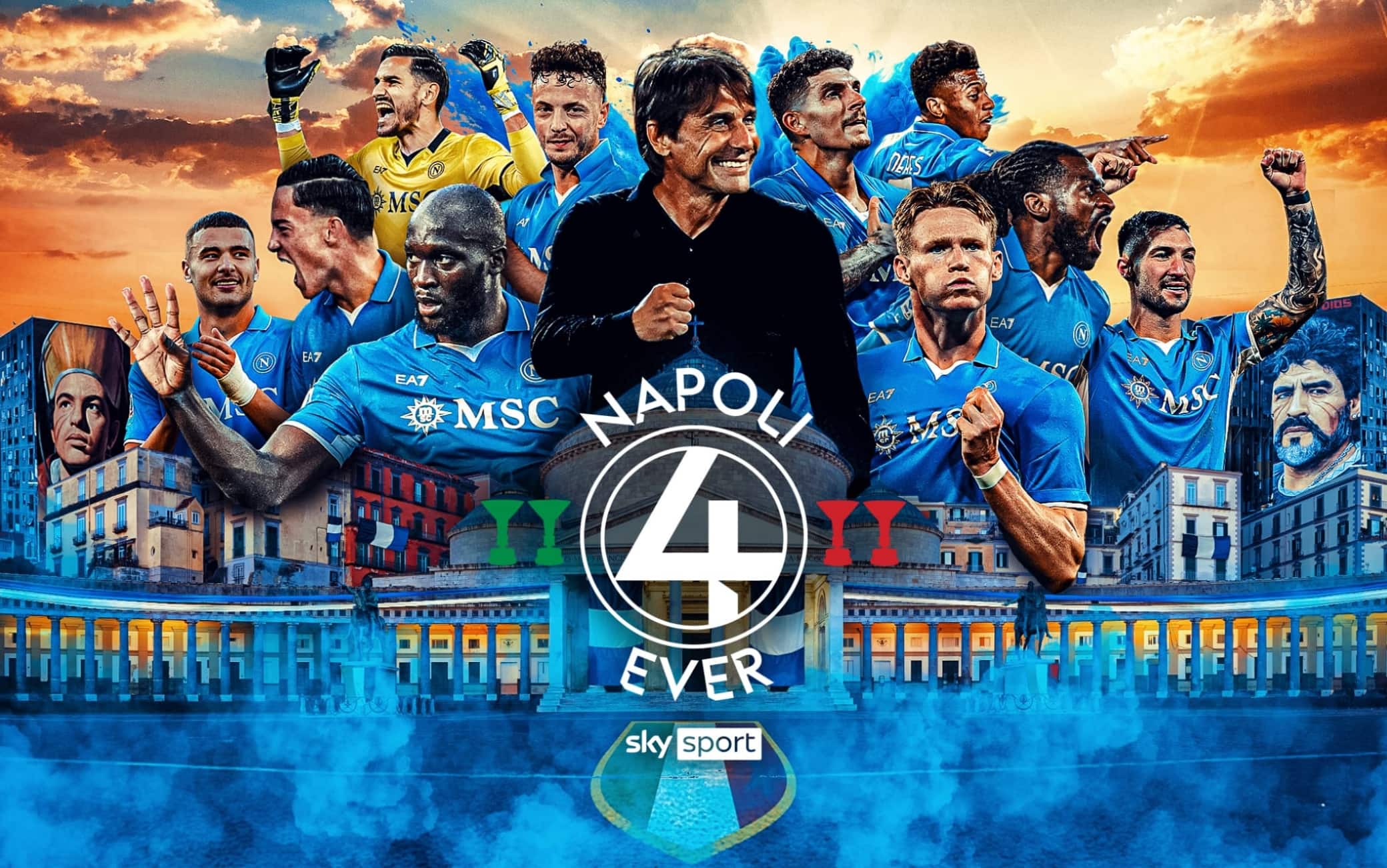 Napoli Cagliari 2-0, gol e highlights: la squadra di Conte vince lo Scudetto | Sky Sport