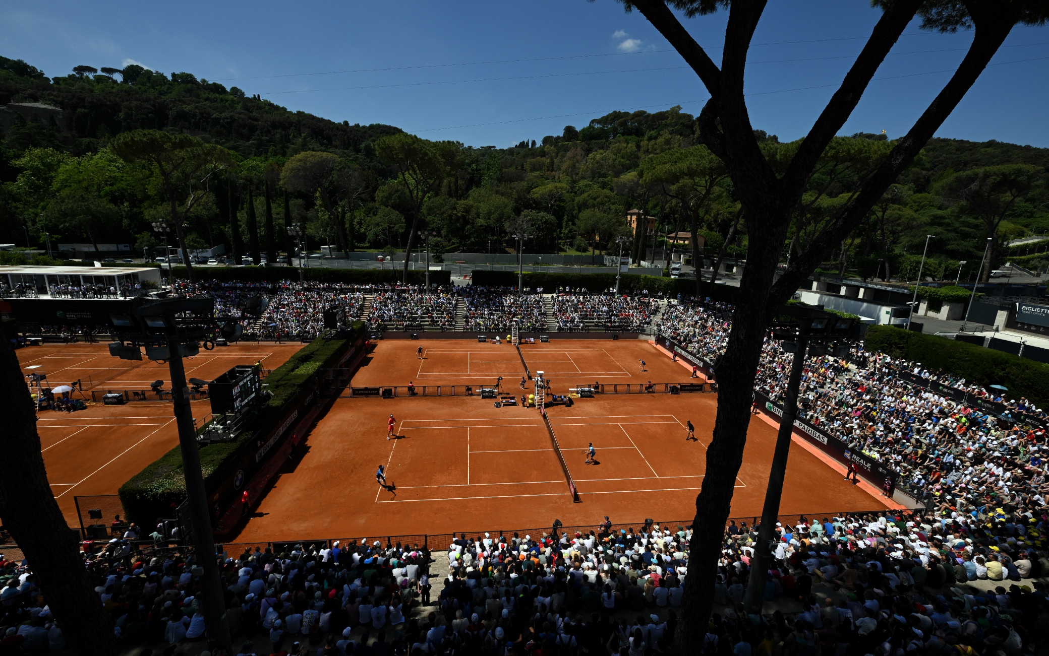 Internazionali Tennis d'Italia, i campi in terra rossa di Roma | Sky Sport