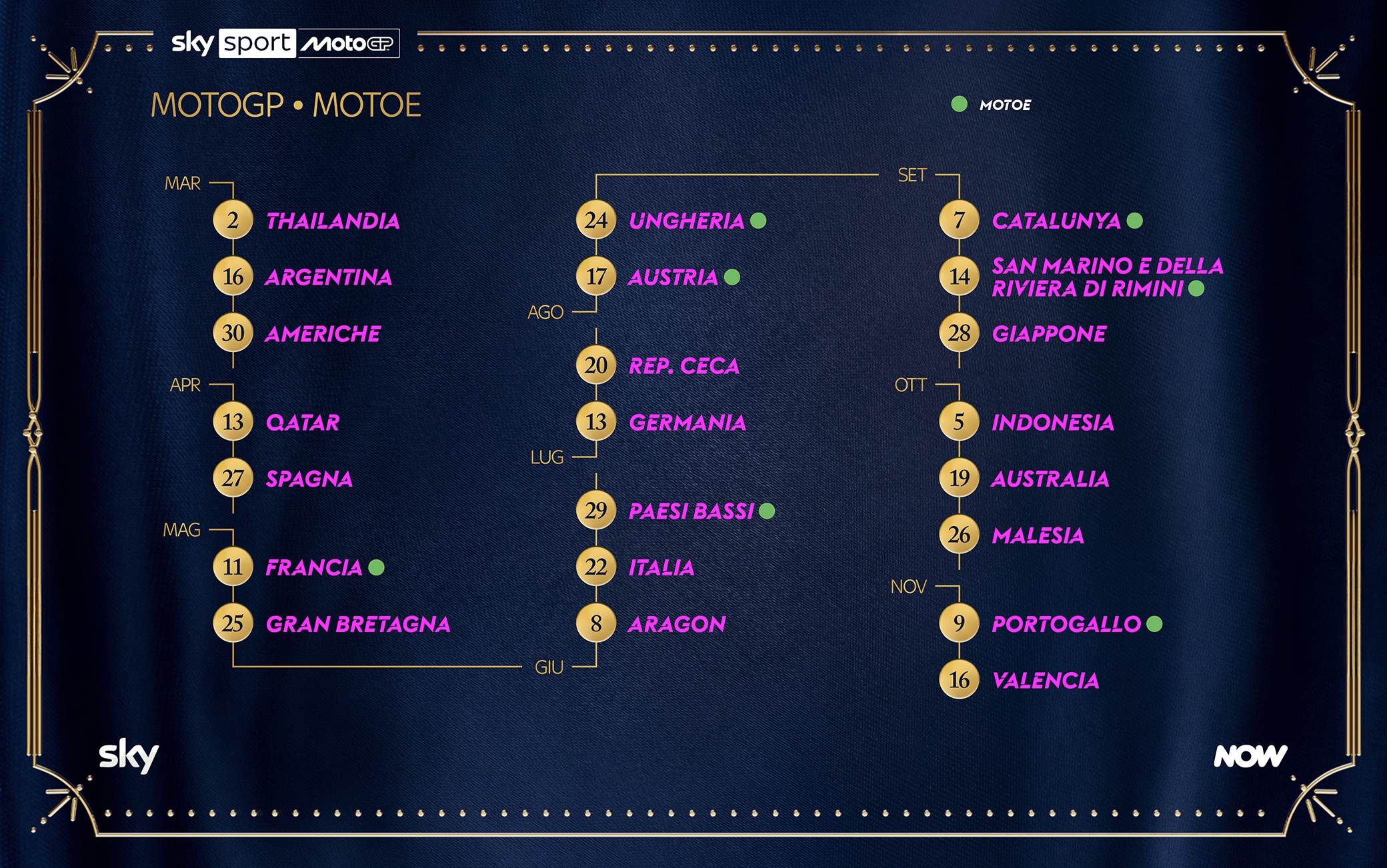 Calendario MotoGp 2025: tutti i Gran Premi del Mondiale | Sky Sport