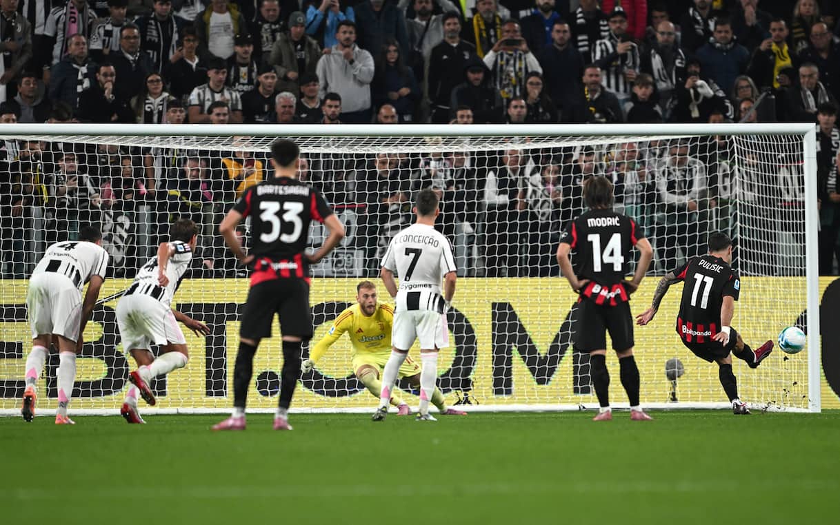 Juve Milan 0-0, highlights. Pulisic sbaglia un rigore, Tudor frena ...