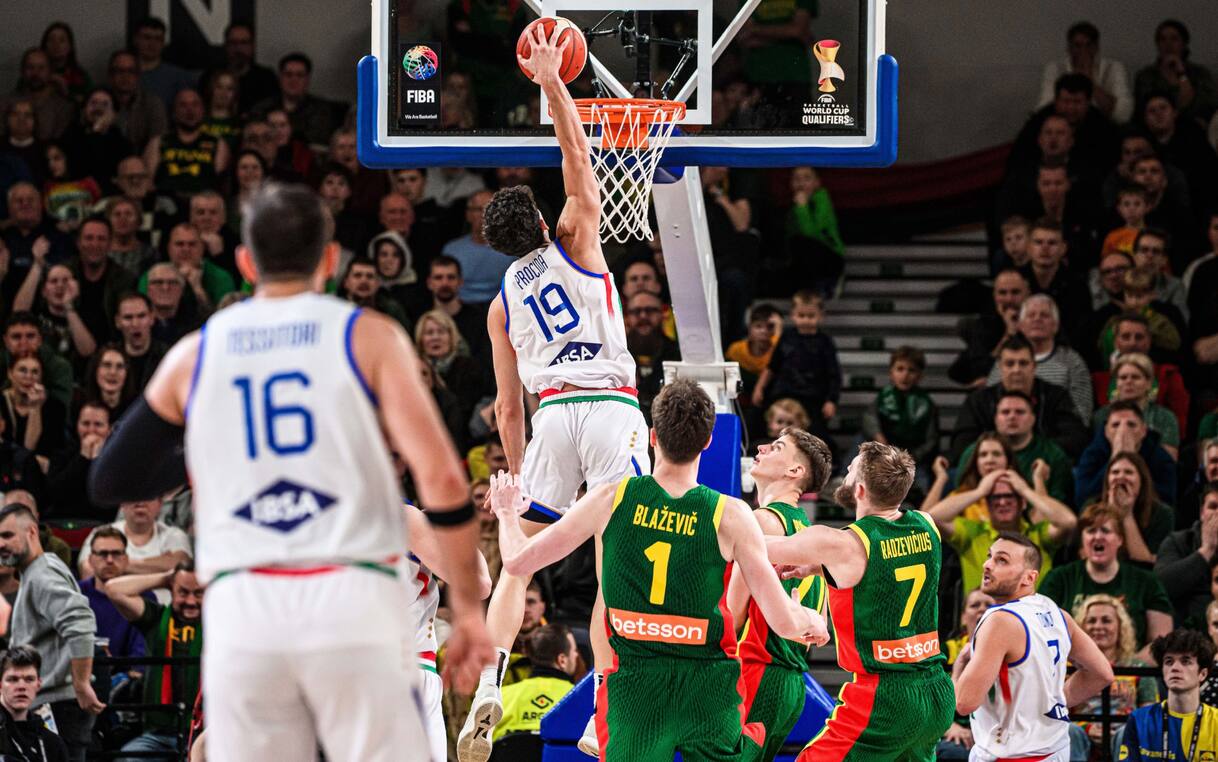 Italbasket, Procida decolla e schiaccia sull'assist di Tonut. VIDEO ...