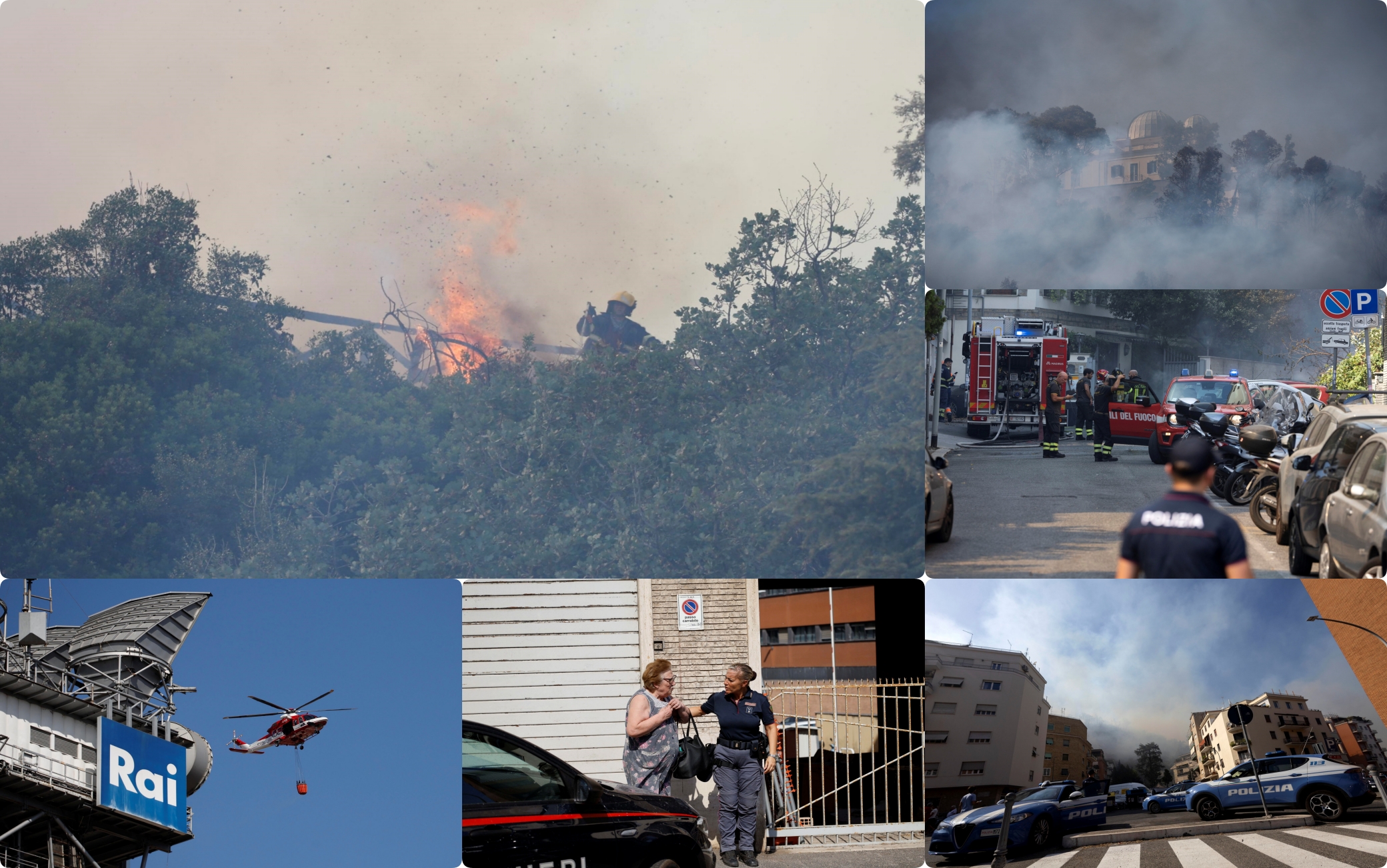 Incendio a Roma oggi, 4 soccorritori in pericolo di vita: le ultime ...