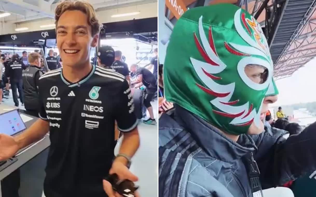 Russell in incognito: si maschera da wrestler e va in tribuna in ...