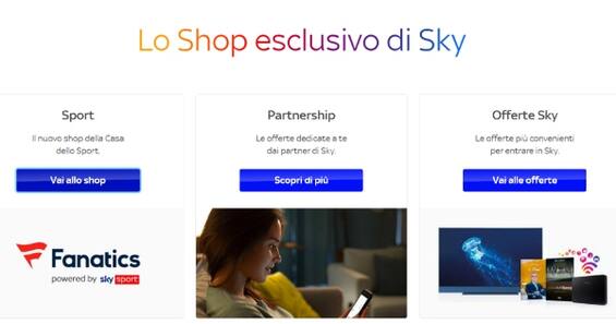 Sky Sport Shop, il negozio online di articoli sportivi ufficiali | Sky Sport