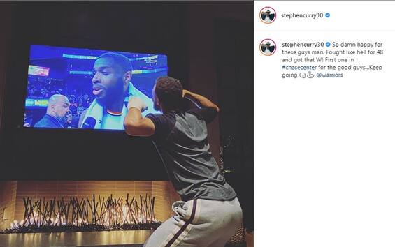 NBA, Steph Curry esulta da casa per la prima vittoria al Chase Center ...