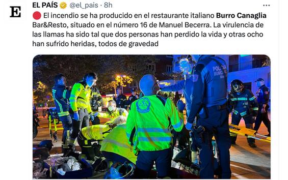 Spagna, incendio in un ristorante italiano a Madrid: due morti | Sky TG24