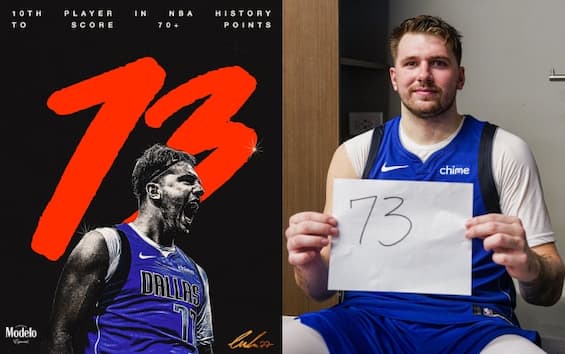 NBA, Luka Doncic nella leggenda: 73 punti contro gli Atlanta Hawks ...
