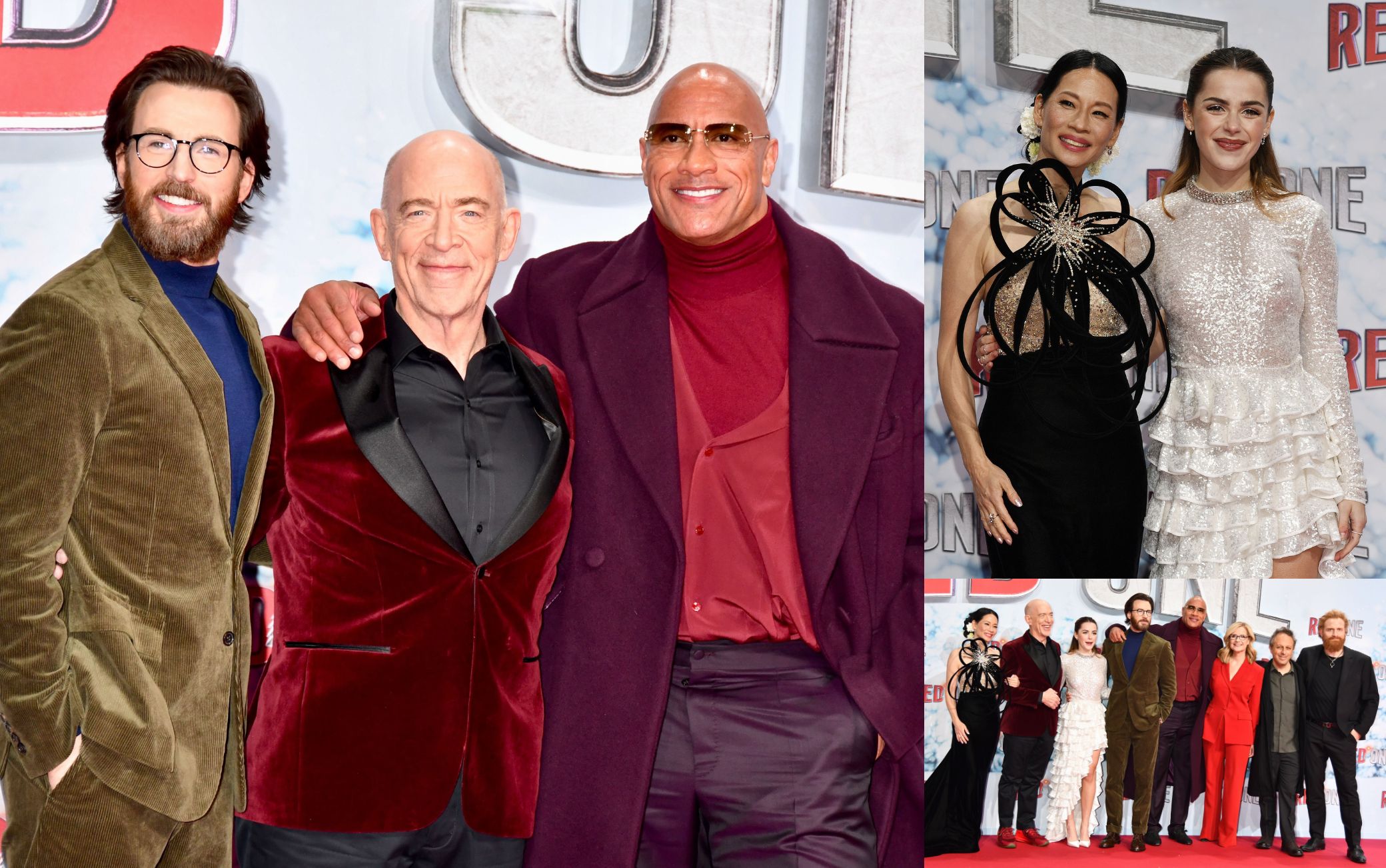 Red One, Chris Evans e il cast del film alla première mondiale a ...