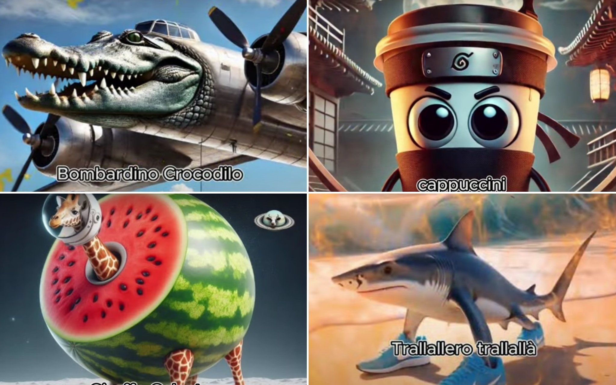 Gli Italian Brainrot più virali, da Ballerina Cappuccina a Espressona Signora. FOTO | Sky TG24