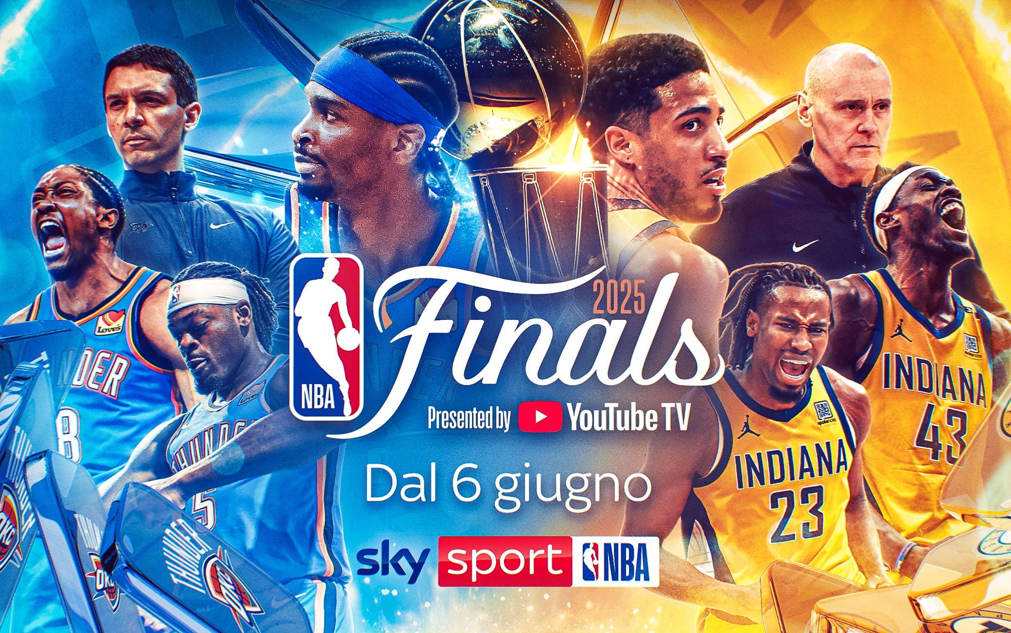 NBA Finals 2025, OKC Thunder Indiana Pacers in tv e streaming: dove vedere gara 1 | Sky Sport