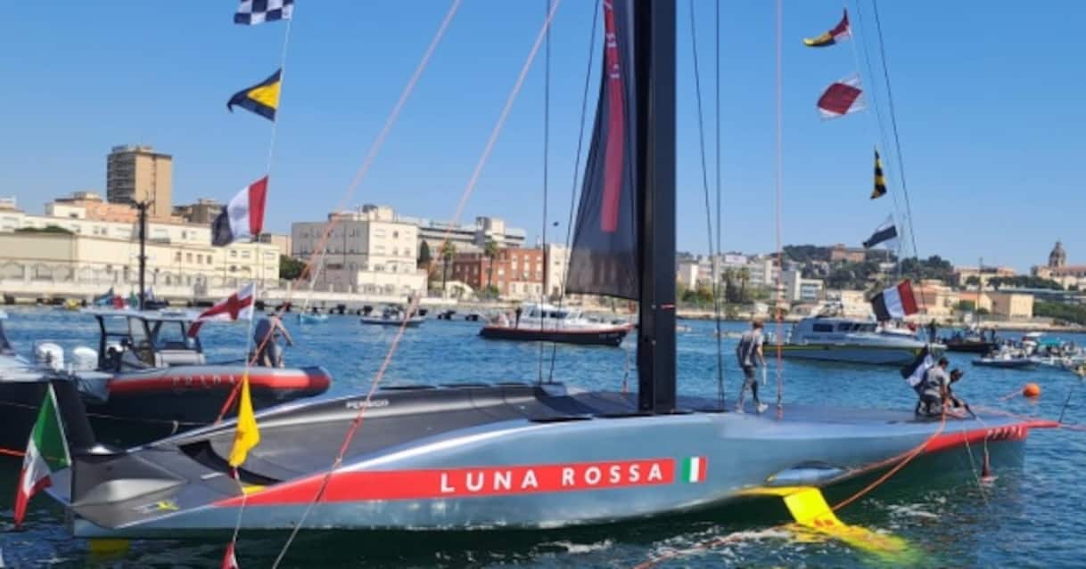 Luna Rossa, il varo della barca per la Coppa America 2024. FOTO | Sky Sport