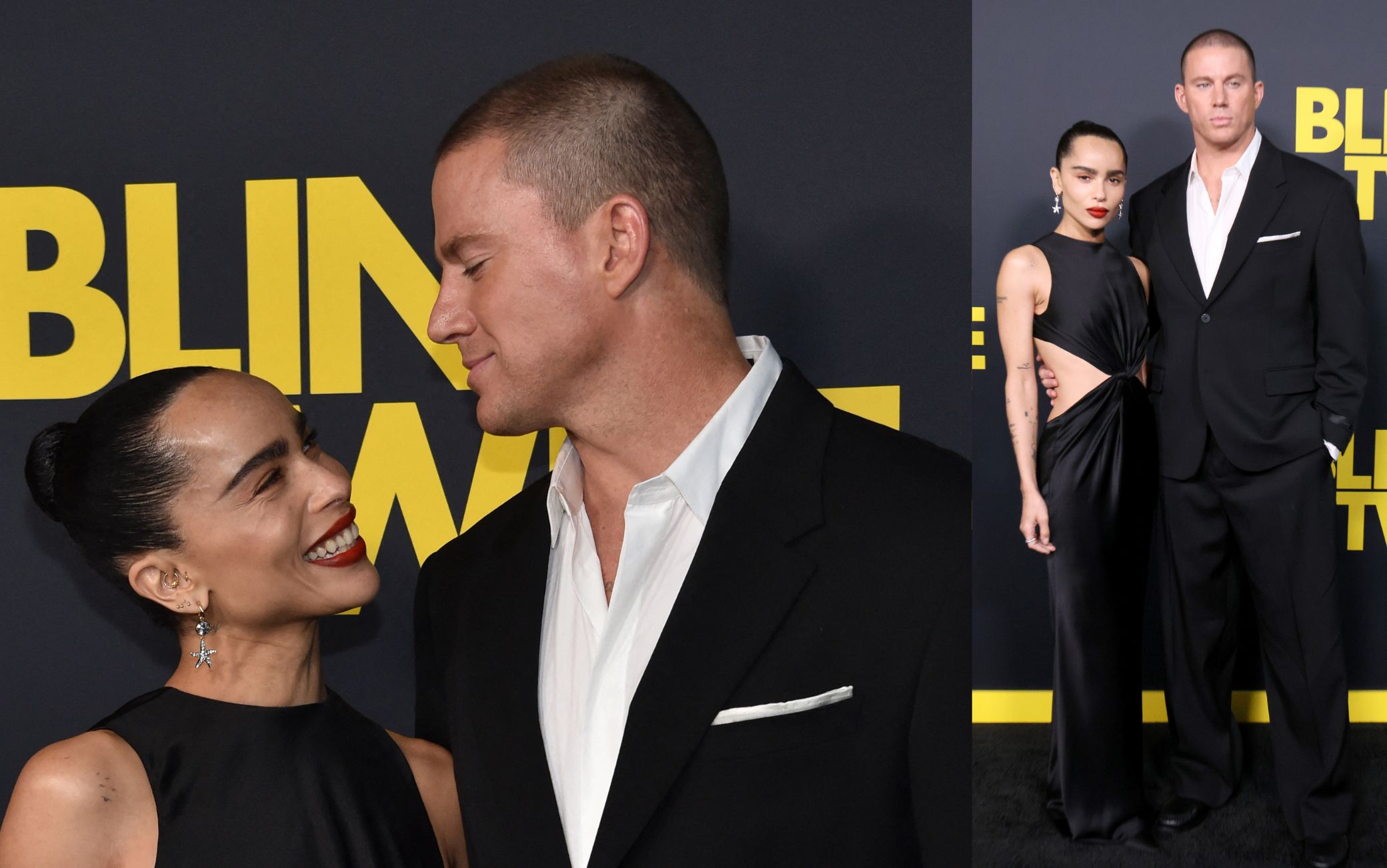 Blink Twice, Zoë Kravitz e Channing Tatum col resto del cast alla ...