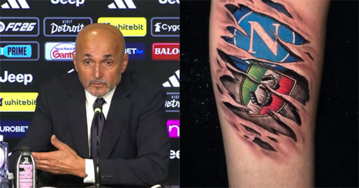 Spalletti: 'Tatuaggio Napoli? Per le analisi ho dato l'altro braccio ...