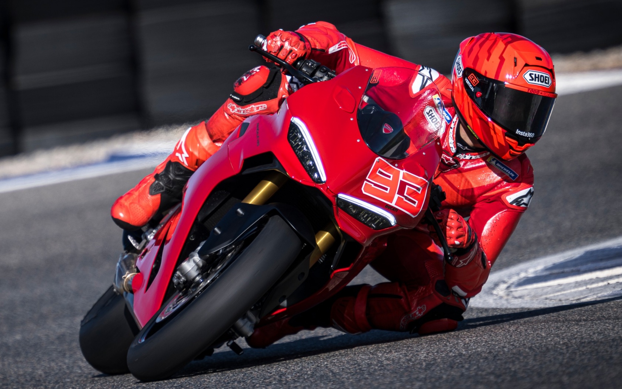 MotoGP, Marc Marquez da record sulla Ducati Panigale V2. VIDEO | Sky Sport