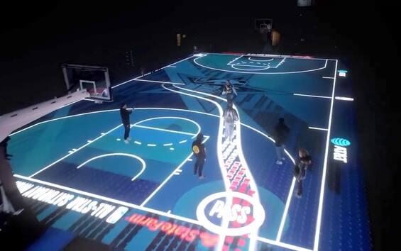 NBA, un campo avveniristico fatto tutto di LED per gli eventi dell'All ...