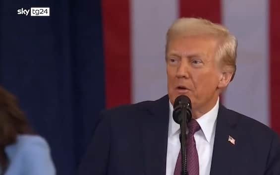 Insediamento Trump, il discorso del 47° presidente USA. Video | Sky TG24