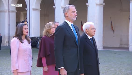 Re Felipe VI e Letizia di Spagna a pranzo con Mattarella: oggi visita a ...